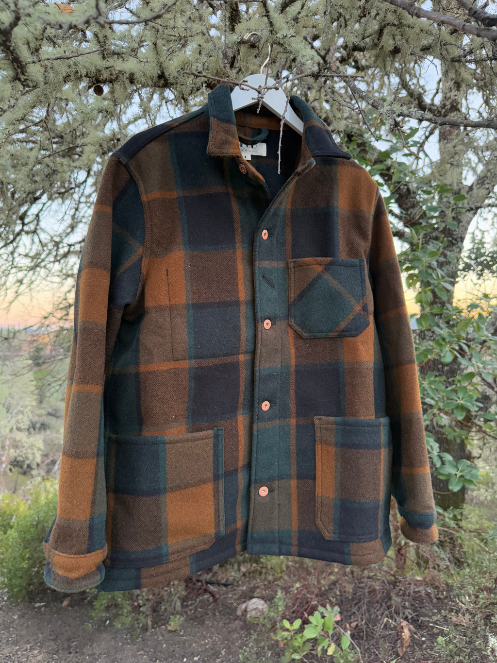 Deco Denim Chore Coat | Heavyweight Italian Plaid Wool
